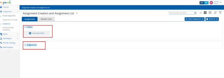 Assignment Folders - The KWL Hub